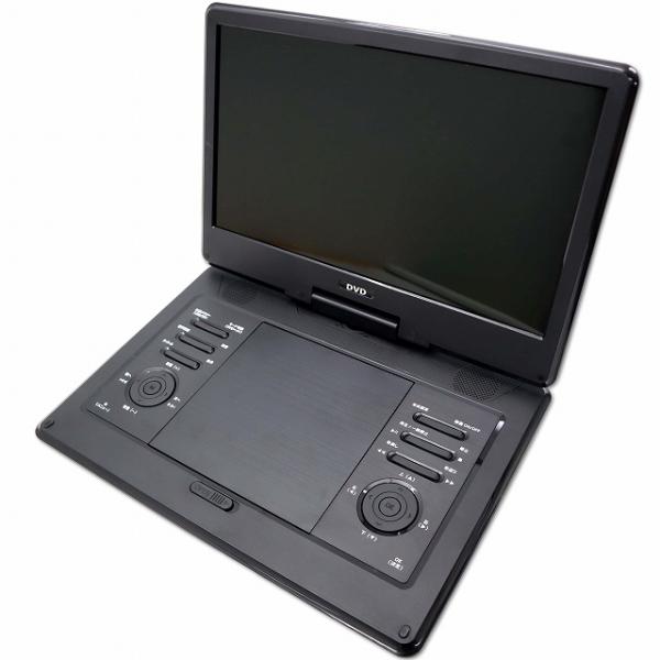 VERSOS 13.3インチ液晶 ポータブル DVDプレーヤー VS-E1330Z 【実寸サイズ】縦22.5cm×横32.5cm×厚み4.5cm　【色】ブラック【仕様】再生可能ディスク　DVD　DVD-VIDEO　DVD-R　DVD-RW　...