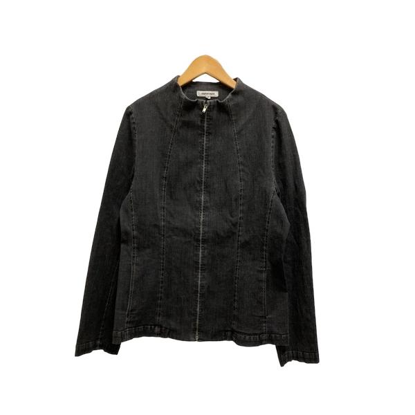 ハーバーズビゴット harpers bigot デニムジャケット Gジャン オフネック 無地 長袖 40 グレー レディース【表記サイズ】40【実寸サイズ】肩幅：38cm　身幅：46cm　袖丈：62cm　着丈：65cm　　【素材】綿95%　...