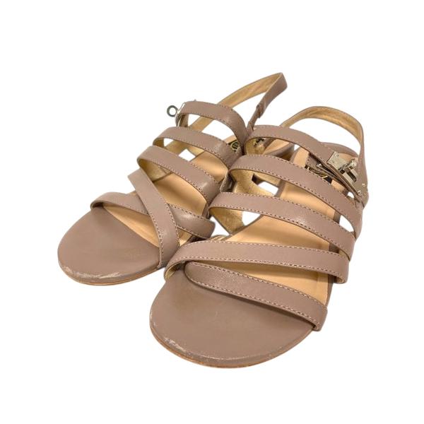 POESIA サンダル フラット クロス ストラップ L ピンクベージュ レディース【表記サイズ】L【実寸サイズ】ヒールの高さ：2cm　最大幅：9cm　　【色】ピンクベージュ　　※色に関してはこの出品者の主観で判断しておりますので、カタログ...