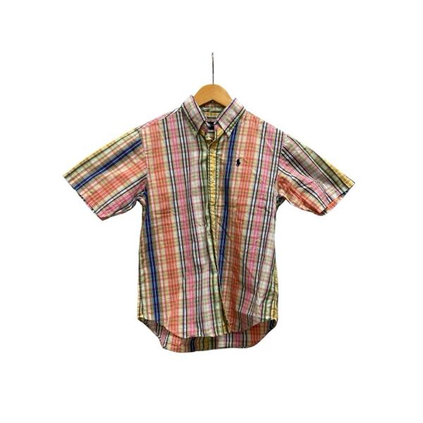 ラルフローレン RALPH LAUREN シャツ 半袖 ボタンダウンカラー チェック コットン 3341-5813 140 マルチカラー キッズ【ブランド】ラルフローレン RALPH LAUREN【表記サイズ】140【実寸サイズ】肩幅：38...