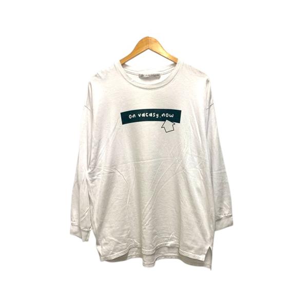 ジャーナルスタンダード ラックス JOURNAL STANDARD LUXE Tシャツ クルーネック プリント 長袖 白 ホワイト レディース【ブランド】ジャーナルスタンダード ラックス JOURNAL STANDARD LUXE【表記サイ...