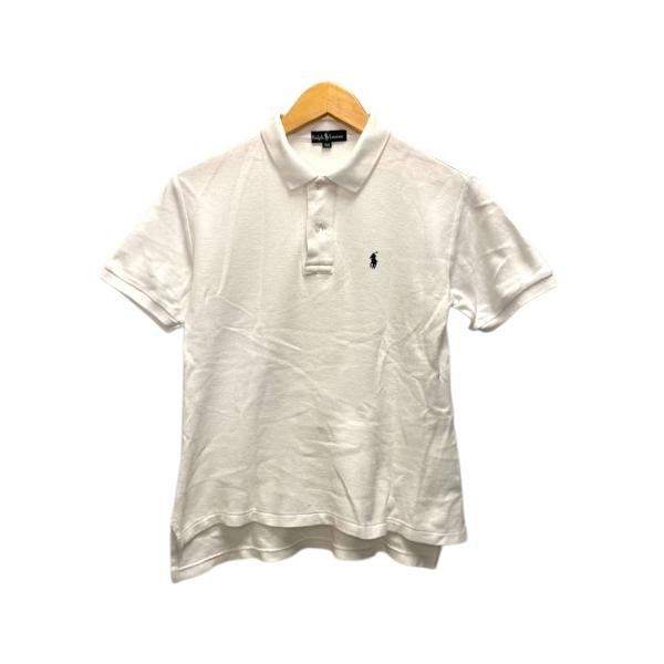 ラルフローレン RALPH LAUREN ポロシャツ コットン ワンポイント ロゴ刺繍 半袖 150 白 ホワイト キッズ【ブランド】ラルフローレン RALPH LAUREN【表記サイズ】150【実寸サイズ】肩幅：39cm　身幅：40cm　...