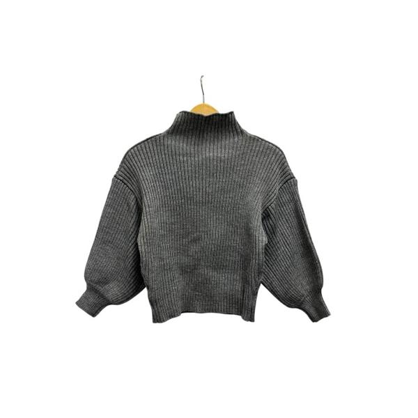 ティティベイト titivate ニット セーター 長袖 ハイネック 無地 XP0979 S グレー レディース【ブランド】ティティベイト titivate【表記サイズ】S【実寸サイズ】肩幅：51cm　身幅：45cm　着丈：51cm　袖丈：...