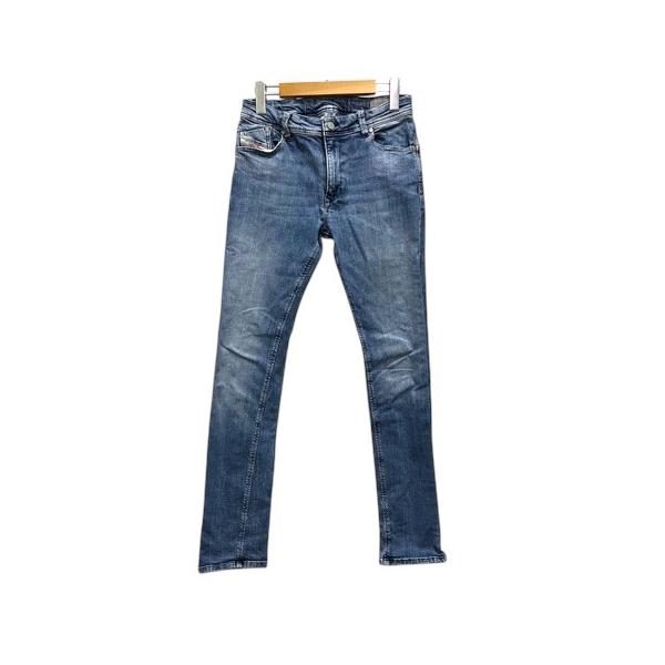 ディーゼル DIESEL デニム ジーンズ ストレッチ ウォッシュ加工 14Y 青 インディゴブルー キッズ【ブランド】ディーゼル DIESEL【表記サイズ】14Y【実寸サイズ】ウエスト：70cm　もも幅：23cm　裾幅：15cm　股上：2...