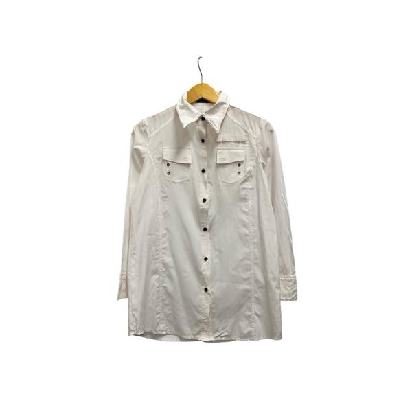 infra rouge シャツ 長袖 無地 コットン混 156-710 38 ピンク 茶 ブラウン レディース【表記サイズ】38【実寸サイズ】肩幅：37cm　身幅：46cm　着丈：75cm　袖丈：57cm　　【素材】写真をご参照ください。【...