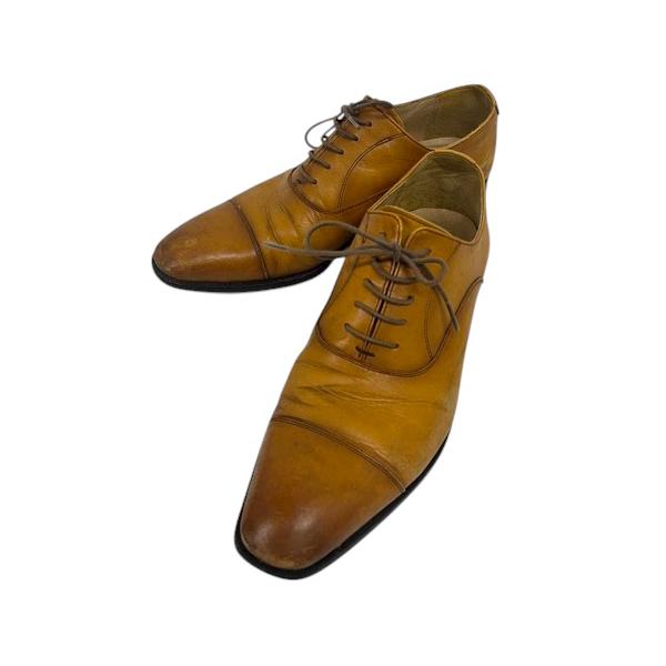 germinal 革靴 ローファー ビジネスシューズ レースアップ ストレートチップ 無地 7 25cm位 キャメル ブラウン 茶 メンズ【表記サイズ】7日本サイズ：25cm位【実寸サイズ】最大幅：9.5cm　アウトソール：29cm　　【色...