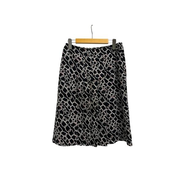 プリマティーボ ハナエモリ primattivo hanae mori プリーツスカート ひざ丈 総柄 202561461 40 紺 ネイビー 白 ホワイト ピンク レディース【表記サイズ】40【実寸サイズ】ウエスト：66cm　ヒップ：60...