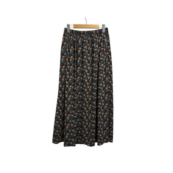未使用品 ダーマコレクション dama collection フレアスカート ロング 総柄 ウエストゴム 12961-04593 緑 グリーン 黒 ブラック オレンジ 赤 レッド レディース【ブランド】ダーマコレクション dama coll...