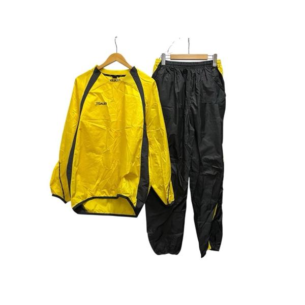 ギャレックス GALEX ジャージ セットアップ 長袖 ライン ロゴ刺繍 G-21103 L 黄 イエロー グレー メンズ【表記サイズ】L【実寸サイズ】ウエスト：62cm　もも幅：31cm　裾幅：16cm　股上：32cm　股下：71cm　ト...