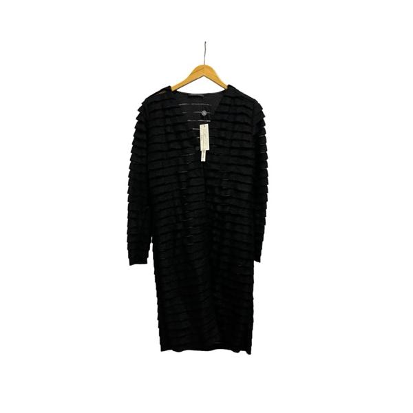 バーバラダッディ BARBARA TADDEI カーディガン 長袖 ボーダー 10 黒 ブラック レディース【表記サイズ】10【実寸サイズ】肩幅：38cm　身幅：45cm　着丈：89cm　袖丈：59cm　　【素材】写真をご参照ください。【色...