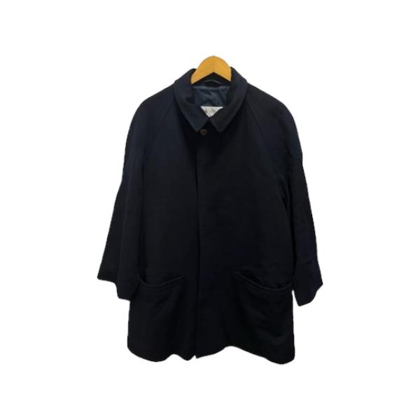 シモーネ チェッリ Simone Celli コート ミドル 七分袖 バージンウール 無地 黒 ブラック メンズ【表記サイズ】48（Lサイズ相当）【実寸サイズ】着丈：83.5cm　ゆき丈：79.5cm　裾幅：61.0cm　　【素材】バージン...