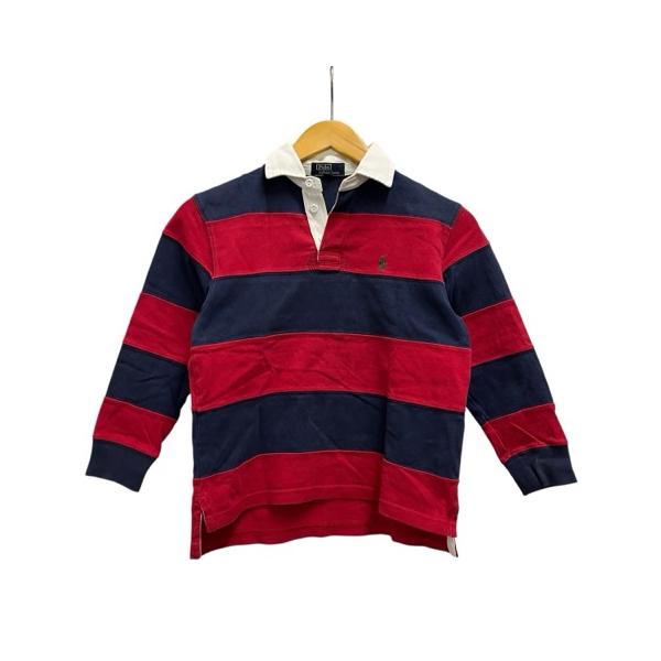 ポロ バイ ラルフローレン Polo by Ralph Lauren ポロシャツ 長袖 ボーダー 130 紺 ネイビー 赤 レッド キッズ【ブランド】ポロ バイ ラルフローレン Polo by Ralph Lauren【表記サイズ】130【...