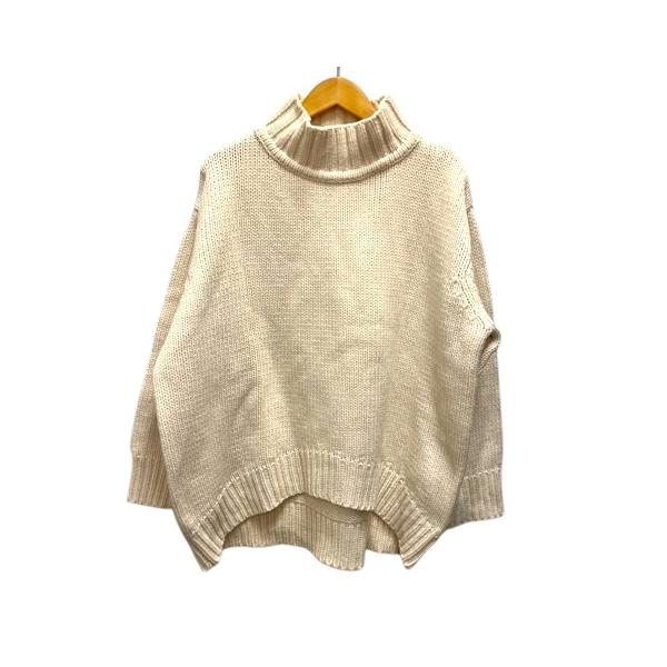 ケービーエフプラス KBF＋ アーバンリサーチ ニット セーター タートルネック KP96-22N070 ウール混 無地 長袖 One 白 ホワイト   レディース【ブランド】ケービーエフプラス KBF＋ アーバンリサーチ【表記サイズ】On...