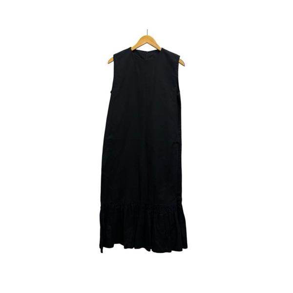 バースデーバッシュ BIRTHDAY BASH ロングワンピース ノースリーブ クルーネック 無地 リネン混 コットン混 M 黒 ブラック レディース【表記サイズ】M【実寸サイズ】身幅：41cm　総丈：117cm　　【色】黒　　※色に関して...
