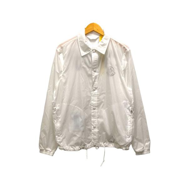 未使用品 モンクレール MONCLER 20SS SANGAY GIUBBOTTO コーチジャケット ブルゾン アウター ナイロン ロゴ 長袖 2 白 ホワイト メンズ【ブランド】モンクレール MONCLER【表記サイズ】2【実寸サイズ】肩...