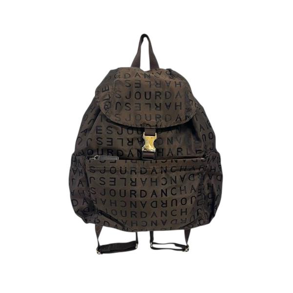 シャルル ジョルダン CHARLES JOURDAN リュックサック バックパック デイパック ロゴ 総柄 サテン ブラウン 茶 シルバー レディース【ブランド】シャルル ジョルダン CHARLES JOURDAN【実寸サイズ】持ち手の長さ...