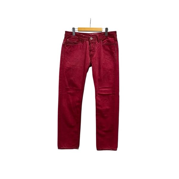 ディーゼル DIESEL デニム ジーンズ 無地 コットン 00E8M200020 32 赤 レッド メンズ【ブランド】ディーゼル DIESEL【表記サイズ】32【実寸サイズ】ウエスト：80cm　もも幅：24cm　裾幅：18cm　股上：23...