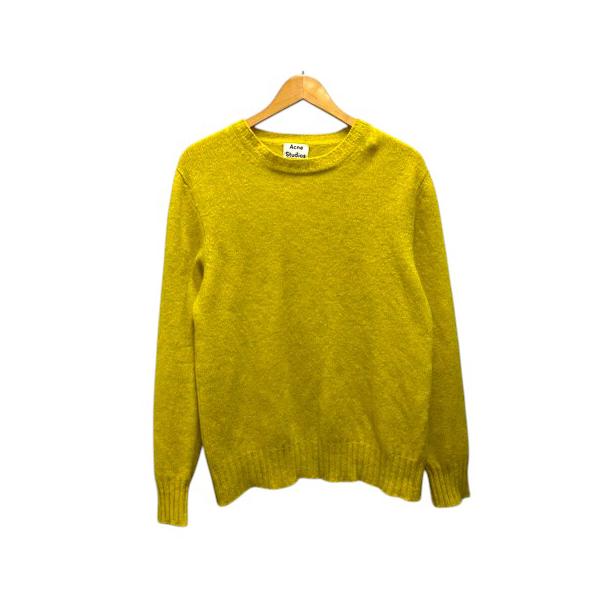 アクネ ストゥディオズ Acne Studios ニット セーター クルーネック ウール 長袖 L 黄 イエロー レディース【ブランド】アクネ ストゥディオズ Acne Studios【表記サイズ】L【実寸サイズ】肩幅：43cm　身幅：50...