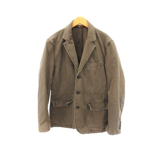 ジェイクルー J.CREW ジャケット ブレザー ヴィンテージ シングル 無地 ブラウン系 茶系 M アウター  メンズ【ブランド】ジェイクルー J.CREW【表記サイズ】M【実寸サイズ】肩幅：48cm　身幅：58cm　着丈：74cm　袖丈...