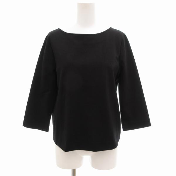 セオリーリュクス theory luxe KATS CONTOUR プルオーバーカットソー 長袖 ボートネック 38 黒 ブラック /GV レディース【ブランド】セオリーリュクス theory luxe【表記サイズ】38【実寸サイズ】肩幅：...