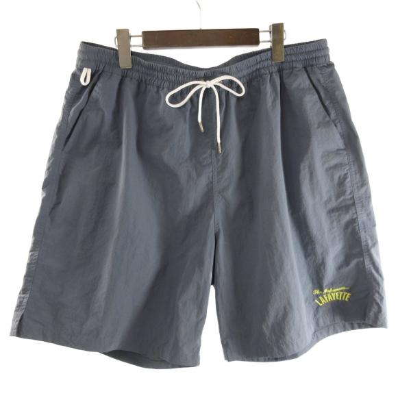 エルエフワイティー LFYT INFAMOUS LOGO NYLON SHORTS ショートパンツ ロゴ刺繍 ナイロン LS241302 NAVY ネイビー XXL 大きいサイズ メンズ【表記サイズ】XXL【実寸サイズ】ウエスト：89-10...