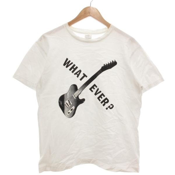 アーペーセー A.P.C. SECTION MUSICALE Tシャツ カットソー 1 半袖 ギタープリント 白 ホワイト /NU ■ECT メンズ【ブランド】アーペーセー A.P.C.【表記サイズ】1【実寸サイズ】肩幅：48cm　身幅：4...