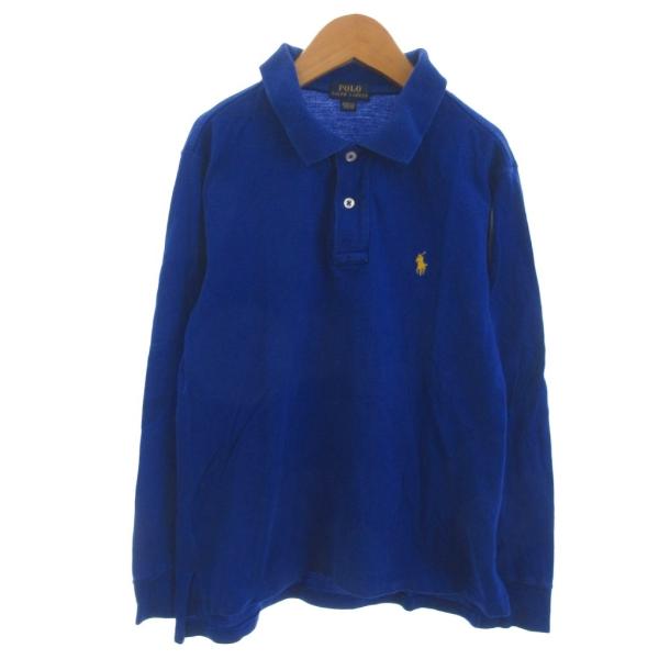 ポロ ラルフローレン POLO RALPH LAUREN ポロシャツ 長袖 ポニー刺繍 青 ブルー M 10-12 150/76 ■ECT キッズ【ブランド】ポロ ラルフローレン POLO RALPH LAUREN【表記サイズ】M(10-1...