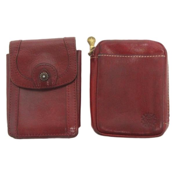 ダコタ Dakota 小物入れ シガーケース ポーチ セット レザー 赤系 レディース【ブランド】ダコタ Dakota【実寸サイズ】-　【素材】レザー【色】赤【状態】・角擦れ、傷多数　・全体的に汚れ、変色　・内側に劣化　※使用感の他、上記の...