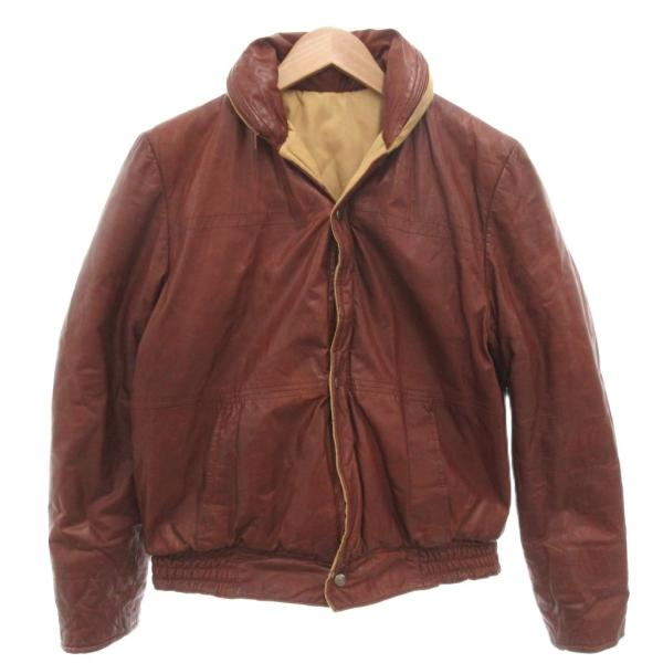 COMSTOCK コムストック リバーシブル レザージャケット ブルゾン 36 ブラウン /FF ■ECT メンズ【表記サイズ】36 【実寸サイズ】肩幅：44cm　身幅：53cm　袖丈：61cm　着丈：60cm　　【素材】レザー　　ポリエス...