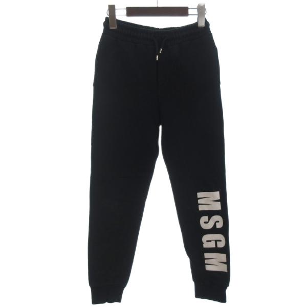エムエスジーエム MSGM スウェット ジョガーパンツ ロド プリント 黒 12anni ■ECT キッズ【ブランド】エムエスジーエム MSGM【表記サイズ】12anni【実寸サイズ】ウエスト：59cm　もも幅：24cm　裾幅：10cm　股...