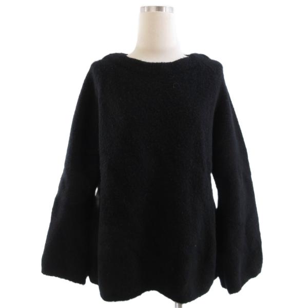 ドゥーズィエムクラス DEUXIEME CLASSE 17AW ニット セーター フレアスリーブ ウール 黒 ■TC レディース【ブランド】ドゥーズィエムクラス DEUXIEME CLASSE【表記サイズ】サイズ表記なし【実寸サイズ】身幅：...