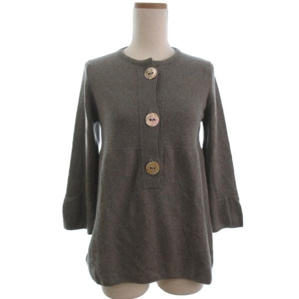 クイーン&amp;ベル QUEENE&amp;BELLE カシミヤ ニット セーター プルオーバー グレー系 S ■TC レディース【ブランド】クイーン&amp;ベル QUEENE&amp;BELLE【表記サイズ】S【実寸サイズ】肩幅：33...