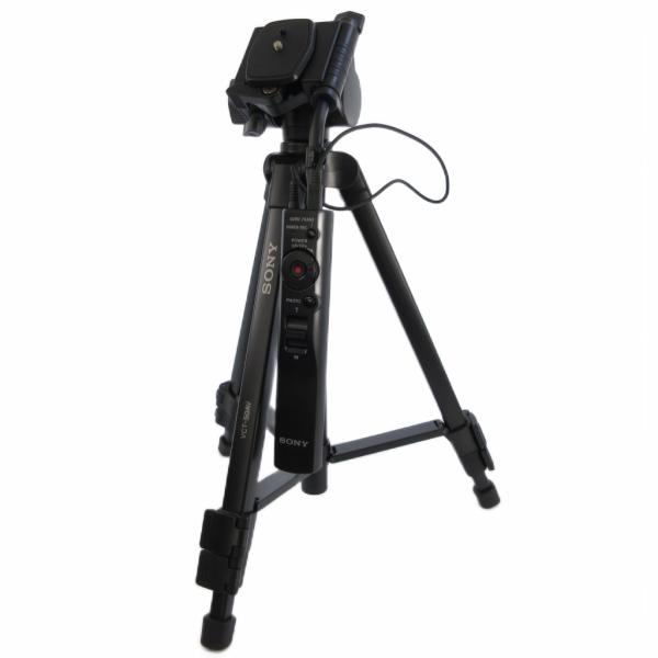 ソニー SONY ハンディカム用 リモコン付き三脚 VCT-50AV 動作未確認 黒 ブラック その他【表記サイズ】伸長時1,170mm、携帯時460mm【実寸サイズ】 　【色】ブラック【状態】・使用による若干の擦れ　その他に目立ったダメー...