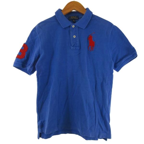 ポロ ラルフローレン POLO RALPH LAUREN ポロシャツ 半袖 トップス ビッグポニー ロゴ刺繍 キッズ 男の子 青 ブルー M 10-12 ■ECT キッズ【ブランド】ポロ ラルフローレン POLO RALPH LAUREN【...