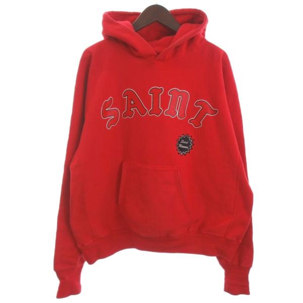 セントマイケル SAINTMICHAEL 24SS ARCH SAINT フロントロゴ プルオーバー パーカー SM-YS8-0000-038 レッド M メンズ【ブランド】セントマイケル SAINTMICHAEL【表記サイズ】M【実寸サイ...