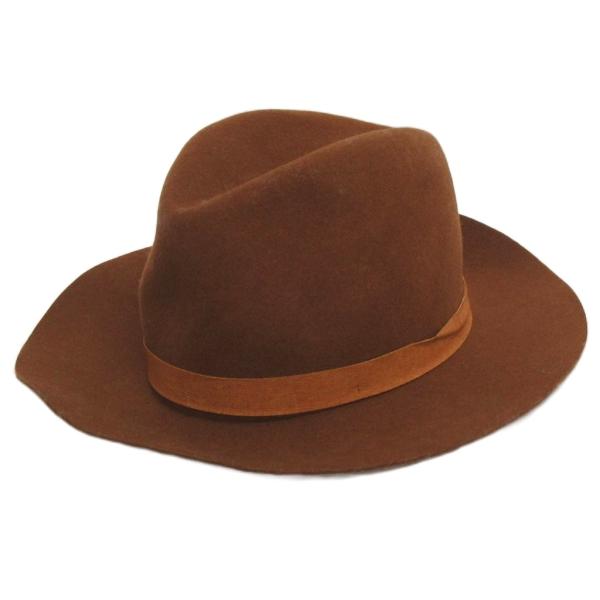 ジャネッサレオン JANESSA LEONE アパルトモン ハット 中折れ 帽子 ウール 20095210000140 茶 ブラウン M レディース【表記サイズ】M【実寸サイズ】つば：約7cm　頭周り：約55cm　　【素材】本体 毛　皮革部...