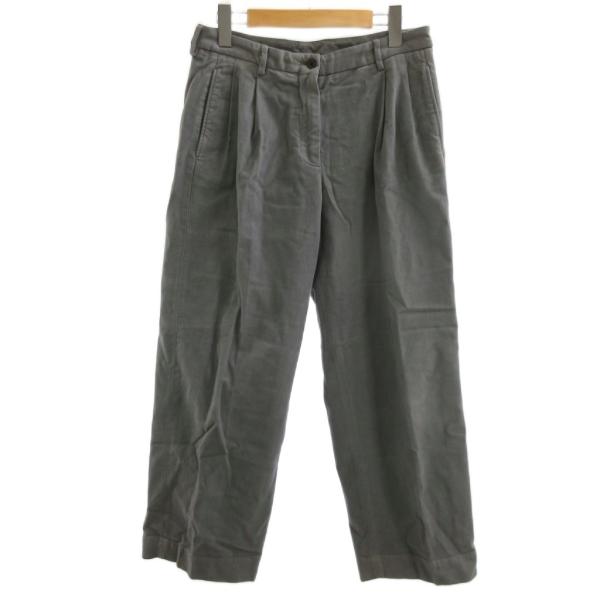 セラードアー CellarDoor IRIS パンツ 2タック コットン 起毛 グレー 38 メンズ【表記サイズ】38【実寸サイズ】ウエスト：72cm　もも幅：31.5cm　裾幅：23cm　股上：26cm　股下：60cm　　【素材】綿、ポリ...
