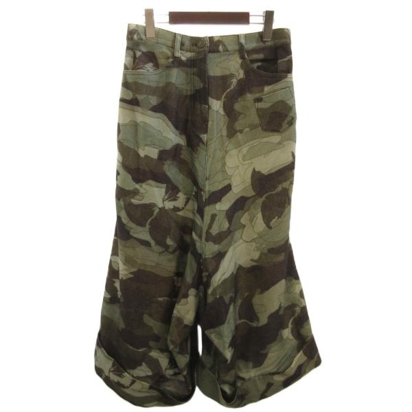 ヨウジヤマモト YOHJI YAMAMOTO REGULATION レギュレーション 23AW サルエルパンツ ルーズパンツ カモ柄 ウール カーキ 2  メンズ【ブランド】ヨウジヤマモト YOHJI YAMAMOTO【表記サイズ】2【実寸...