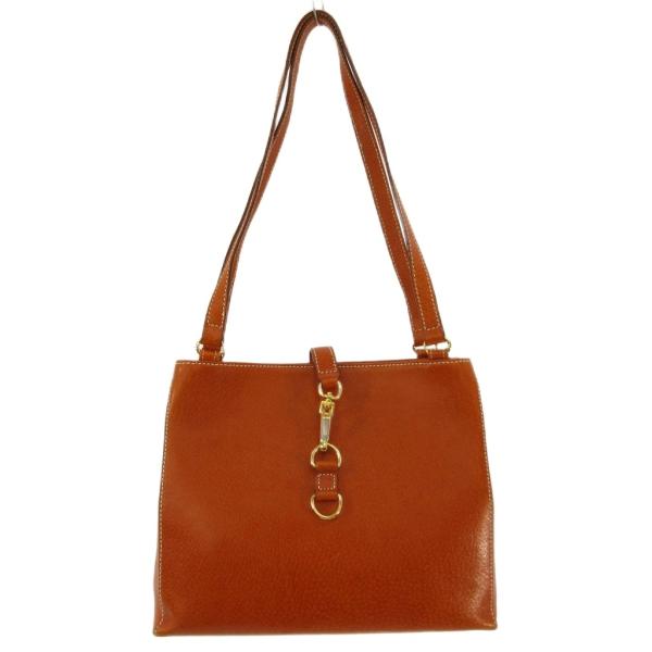 49アベニュー ジュンコシマダ 49AV. junko shimada ショルダーバッグ トート レザー オレンジ系 ブラウン系 ■GY99 レディース【ブランド】49アベニュー ジュンコシマダ 49AV. junko shimada【実寸...