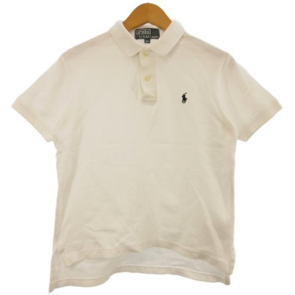 ポロ バイ ラルフローレン Polo by Ralph Lauren ポロシャツ ロゴ刺繍 ホワイト 150 キッズ【ブランド】ポロ バイ ラルフローレン Polo by Ralph Lauren【表記サイズ】150【実寸サイズ】肩幅：36...