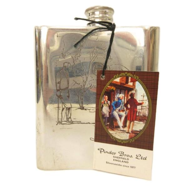 Pinder Bros イングリッシュピューター スキットル 錫 ■GY99 その他【実寸サイズ】ヨコ：8.5cm　タテ：11.6cm　マチ：2.2cm　　【色】シルバー【状態】・長期保管による薄い汚れ　その他に目立ったダメージはなく、問題...