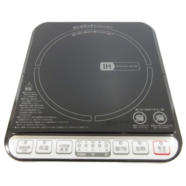 未使用品 YAMAZEN 山善 PortTech 卓上IH調理器 IHコンロ 調理機器 OIH-140 黒 ブラック その他【実寸サイズ】幅３００×奥行３３５×高さ５８ｍｍ　【色】ブラック【仕様】2018年製【状態】撮影のため箱から出してい...