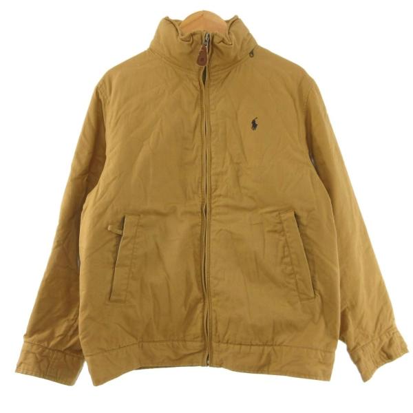 ポロ バイ ラルフローレン Polo by Ralph Lauren ジャケット ブルゾン ジップアップ スタンドカラー フード 裏地フリース ベージュ 150cm キッズ【ブランド】ポロ バイ ラルフローレン Polo by Ralph ...