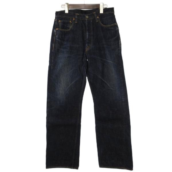 フルカウント FULLCOUNT 0105W Wide Denim 13.7oz ワイドデニム パンツ 30 インディゴ メンズ【ブランド】フルカウント FULLCOUNT【表記サイズ】30【実寸サイズ】ウエスト：74cm　もも幅：27cm...