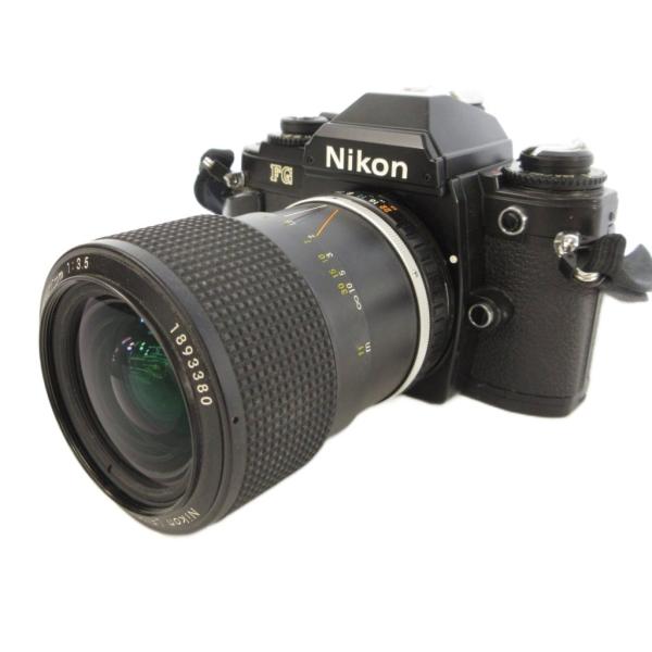 ニコン Nikon FG フィルムカメラ 一眼レフ 36-72mm 1:3.5 スピードライト 現状品 その他【実寸サイズ】縦 約9cm×横 約13cm　【色】ブラック【状態】・動作未確認　・スピードライトの劣化によりサビのようなものが付着...
