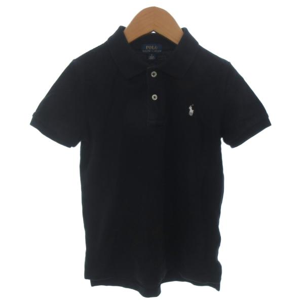 ポロ ラルフローレン POLO RALPH LAUREN ポロシャツ 半袖 黒 ブラック 男の子 6 120cm キッズ【ブランド】ポロ ラルフローレン POLO RALPH LAUREN【表記サイズ】6120/60【実寸サイズ】肩幅：30...
