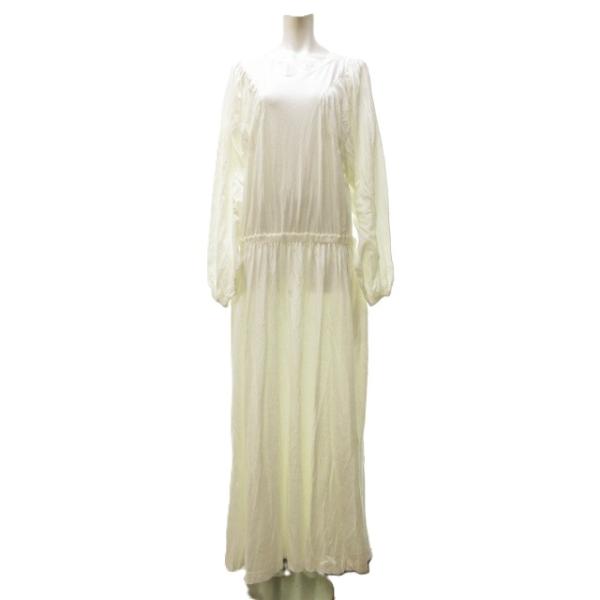 未使用品 ライト WRYHT タグ付 24SS Victorian sleeve dress ワンピース オールドジョー取扱い ホワイト 約M 241WT-CT03 ■BL4【表記サイズ】2 約M【実寸サイズ】肩幅：--cm　身幅：51cm...