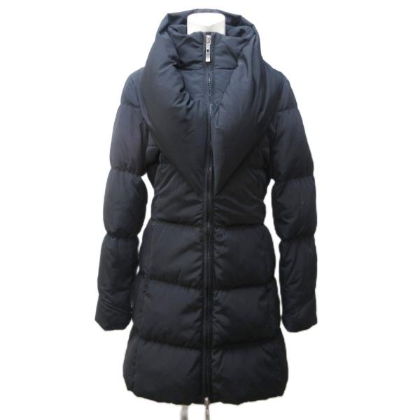 アンジェラメーレ angela mele ダウンコート ダウンジャケット ショールカラー ボリュームカラー 44 約L 黒 ブラック【表記サイズ】44（日本サイズ約L)【実寸サイズ】肩幅：40cm　身幅：49cm　袖丈：61cm　着丈：87...