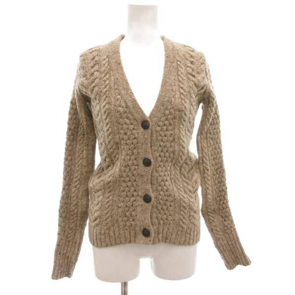 ラグ&amp;ボーン RAG&amp;BONE ケーブルカーディガン ニット 長袖 厚手 ウール XS ベージュ IBO85 /GV レディース【ブランド】ラグ&amp;ボーン RAG&amp;BONE【表記サイズ】XS【実寸サイズ】肩幅：...