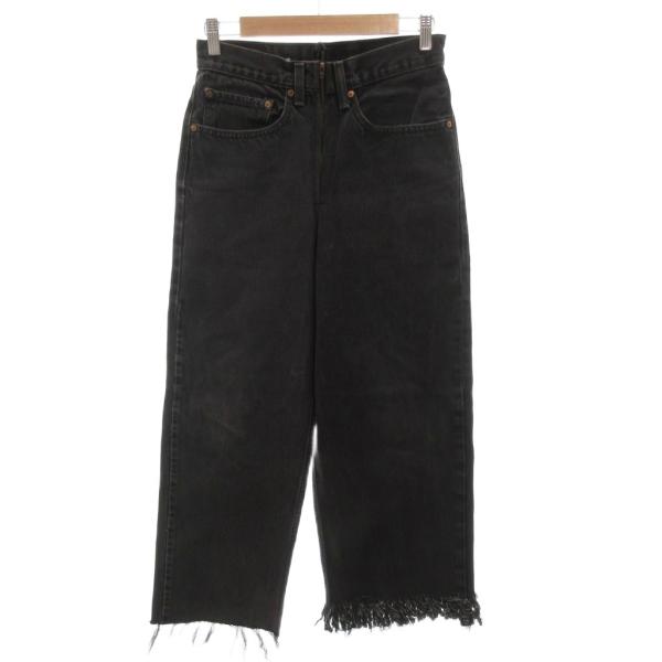 ナナナナサーカ 77circa ワイドフリンジデニムパンツ ジーンズ フリンジ カットオフ 黒 ブラック /FF IBO85 レディース【ブランド】ナナナナサーカ 77circa【表記サイズ】サイズ表記はございませんので、実寸サイズを参考に...